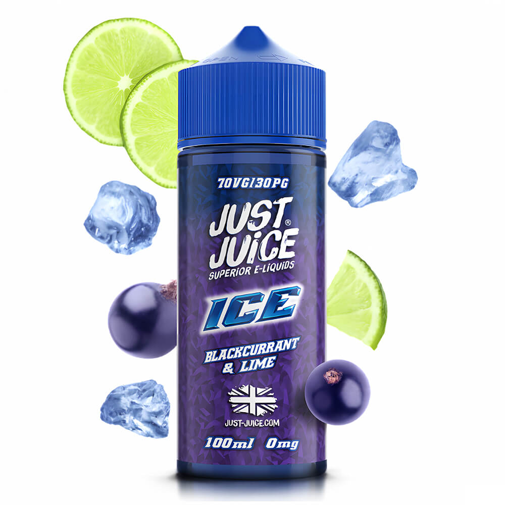 Blackcurrant & Lime 100ml Vape Juice by Just Juice