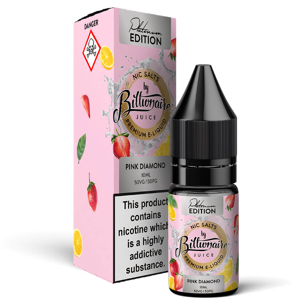 Billionaire Juice Platinum Edition Pink Diamond Nic Salt - WizVape.co.uk