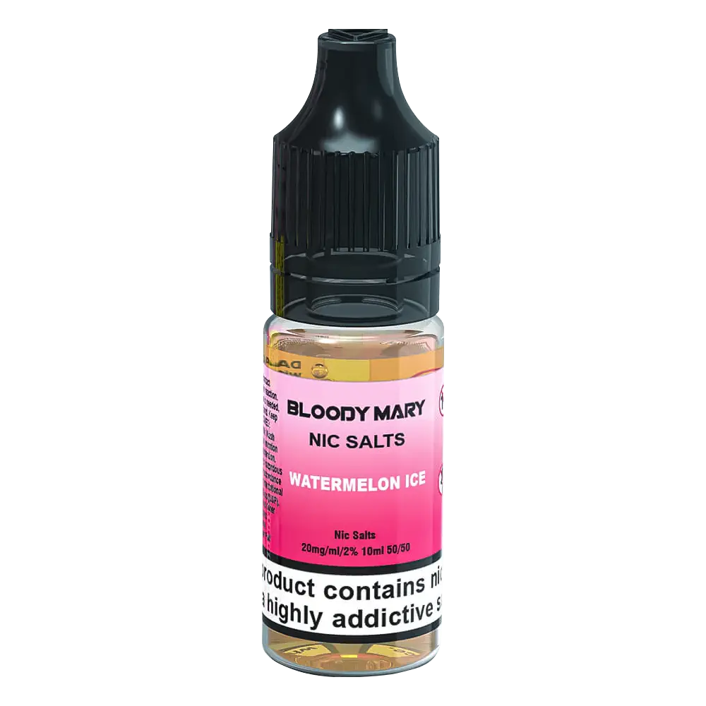 Watermelon Ice Nic Salt E-Liquid 5 - £11 by Bloody Mary - WizVape.co.uk