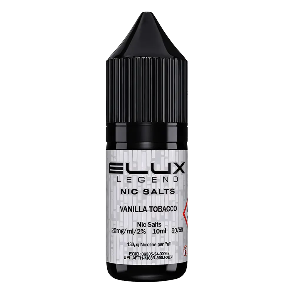 Vanilla Tobacco Nic Salt E-Liquid by Elux