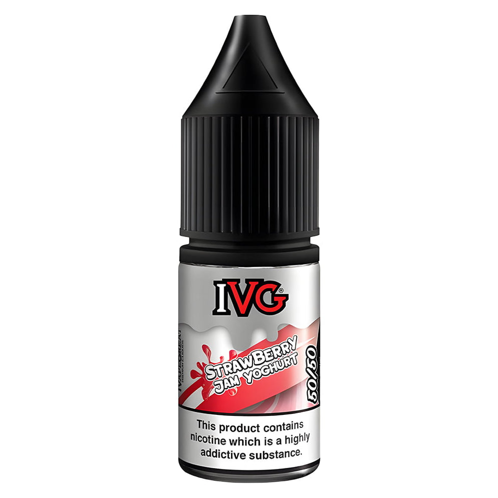 IVG Strawberry Jam Yoghurt Vape Juice 50/50 - 5 for £11