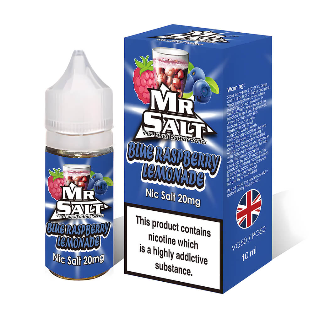 Mr Salt Blue Raspberry Lemonade Nic Salt Vape Juice|5-£11