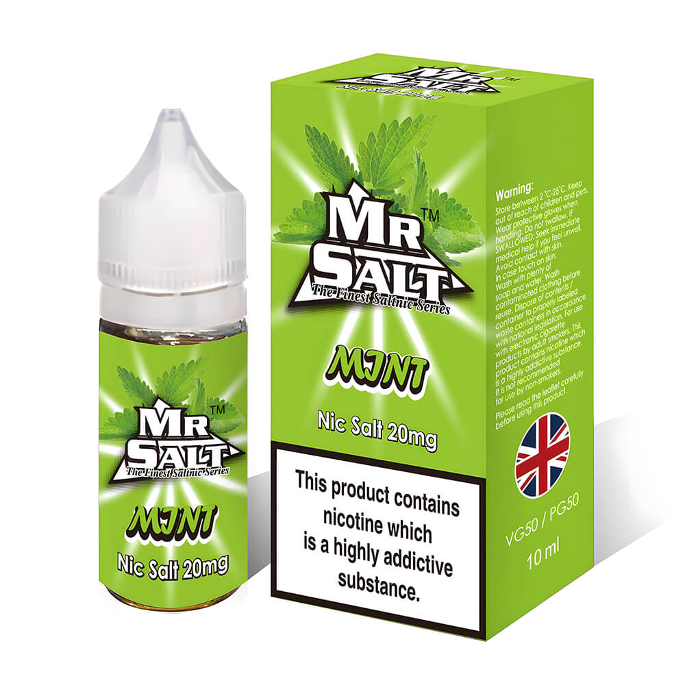 Mint Nic Salt Vape Juice by Mr Salt |5 for £11