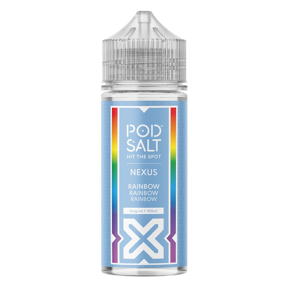 Sensational Vaping Pod Salt Rainbow Rainbow Rainbow 100ml Vape Juice