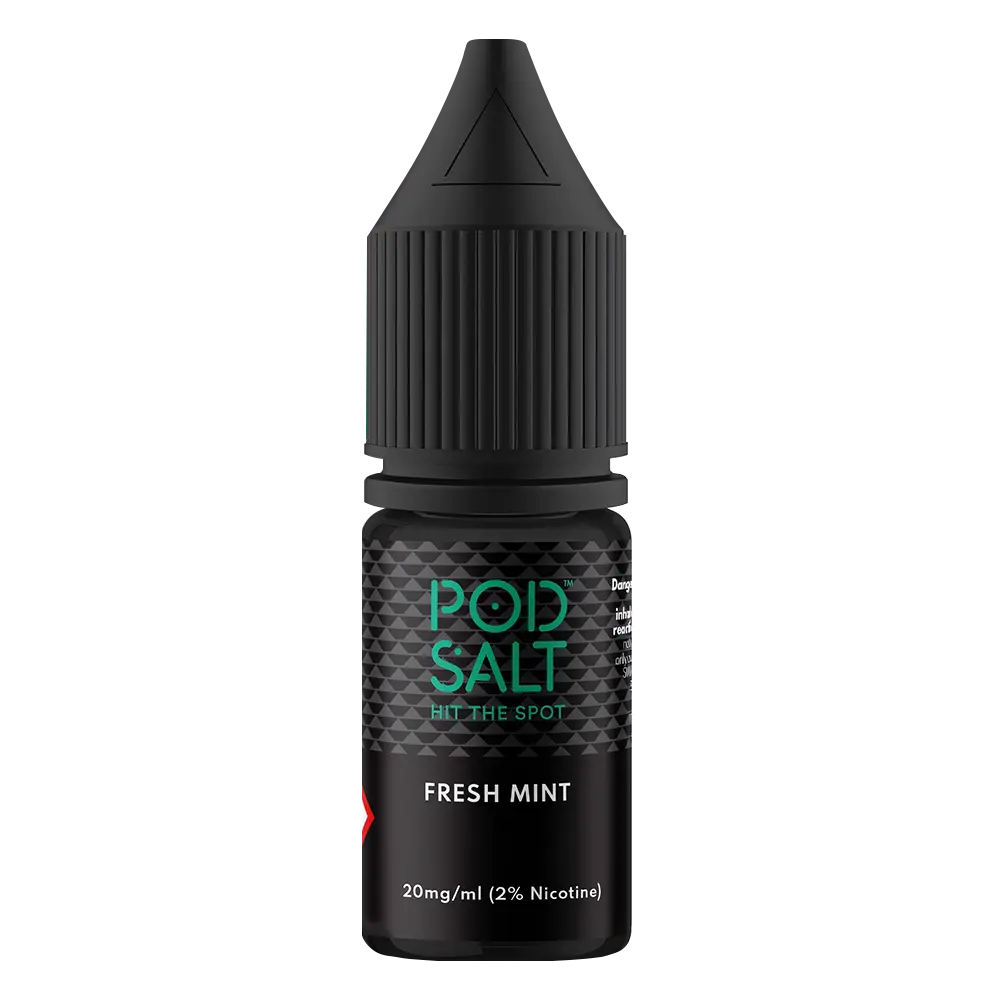 Fresh Mint Nic Salt E-Liquid by Pod Salt| 5 For £11