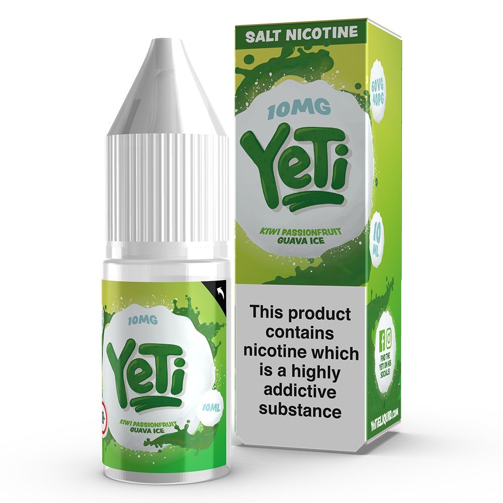 Yeti Nic Salt Vape Juice Kiwi Passionfruit Guava Ice