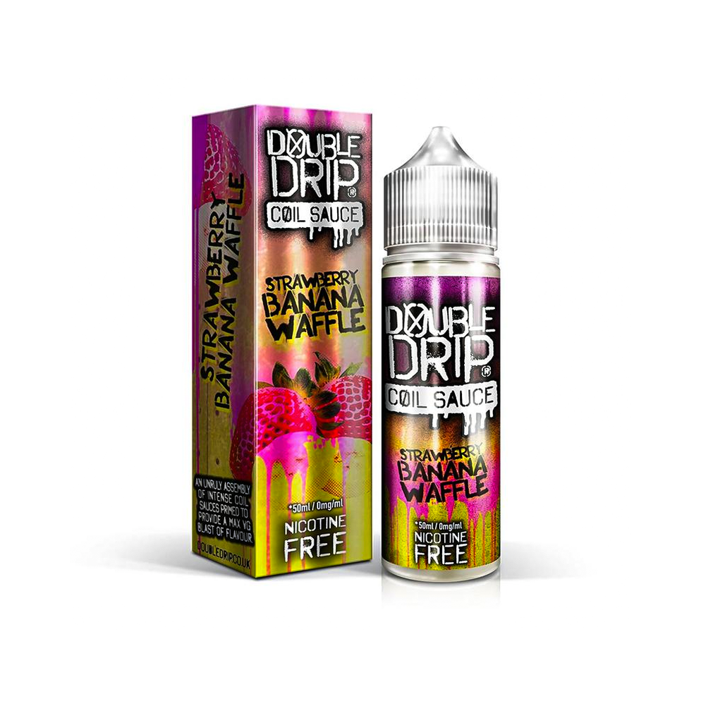 Double Drip Strawberry Banana Waffle 50ml Shortfill E-Liquid